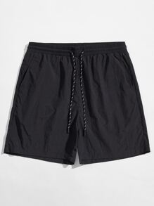 Manfinity Hypemode Men Drawstring Waist Solid Shorts | SHEIN USA