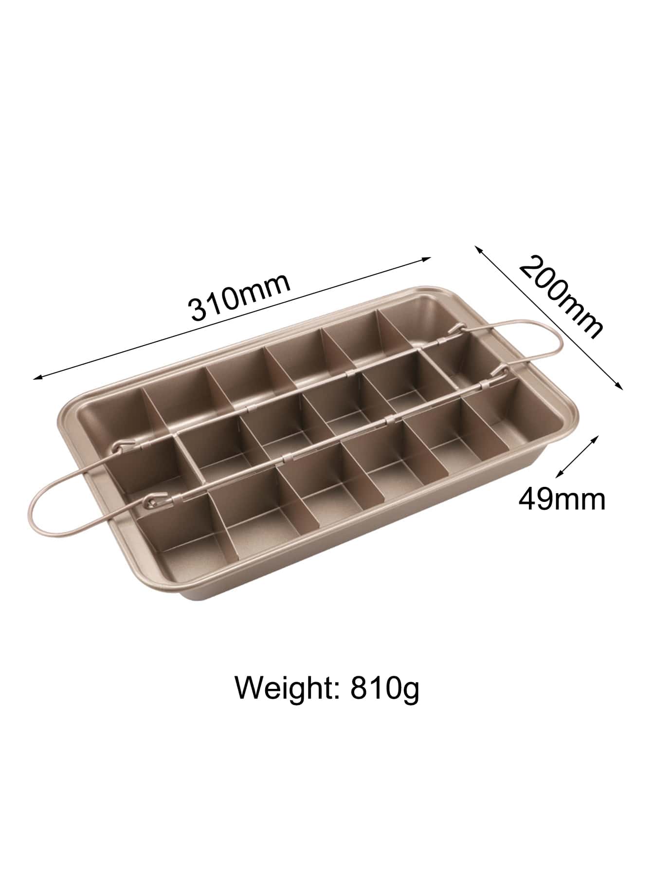 1pc 18 Grid Baking Pan, Rectangle Cake Baking Mold For Baking | SHEIN USA