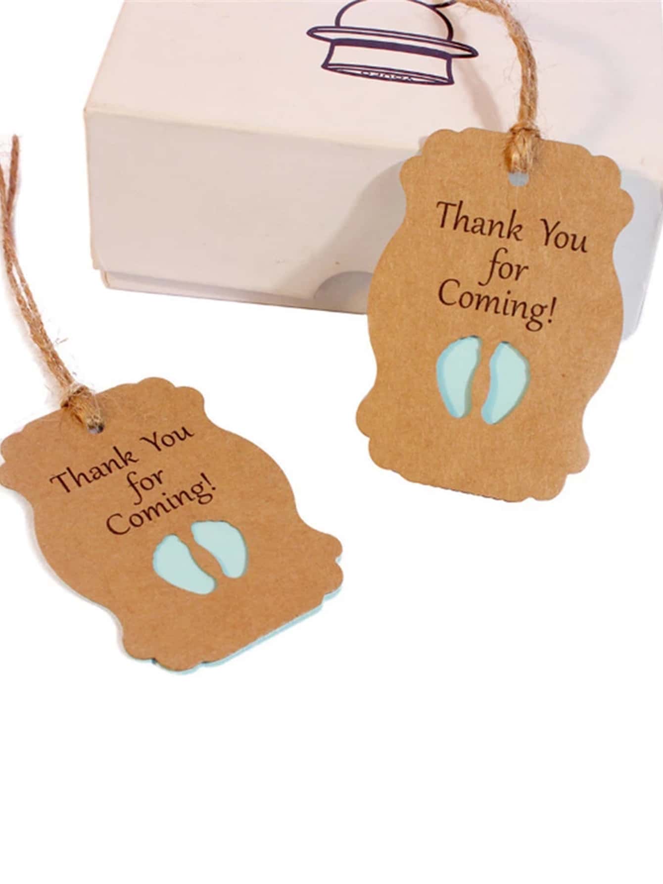 50pcs Slogan Graphic Gift Tag