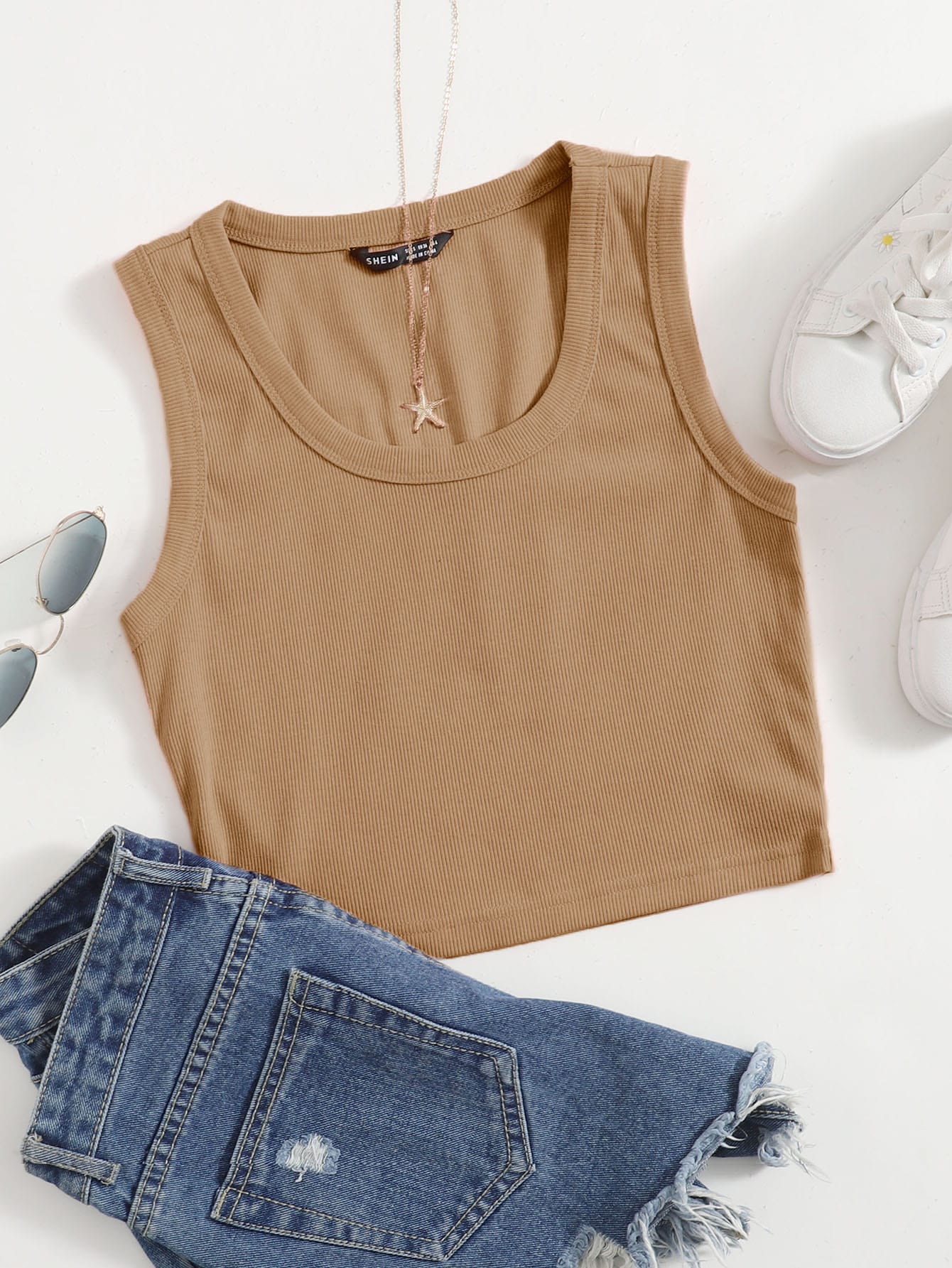 SHEIN EZwear Plus Scoop Neck Tank Top | SHEIN USA