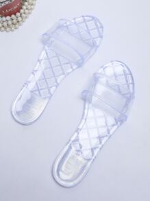 Clear Minimalist Open Toe Slides | SHEIN USA