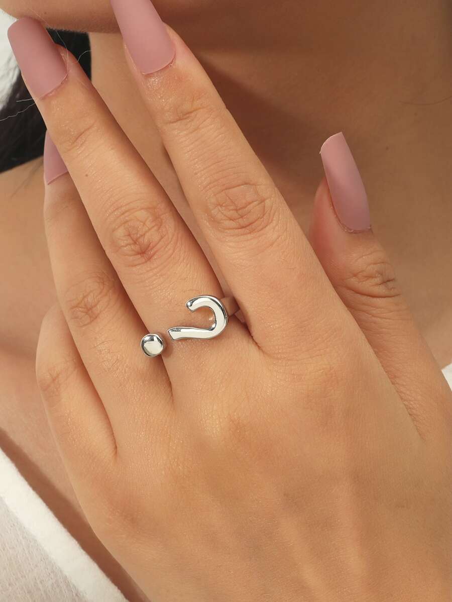 Question Mark Detail Ring | SHEIN