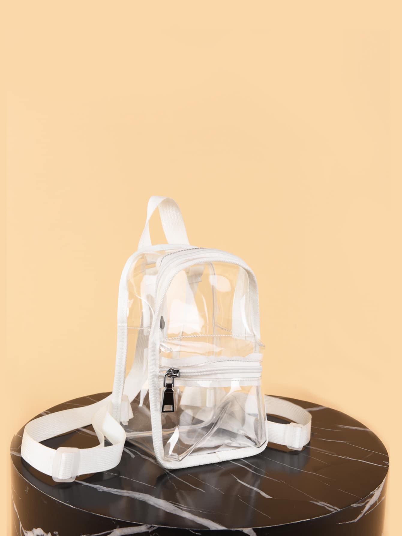 Mini Clear Zip Front Backpack, Stadium Approved 12 X 12 X 6 Clear ...