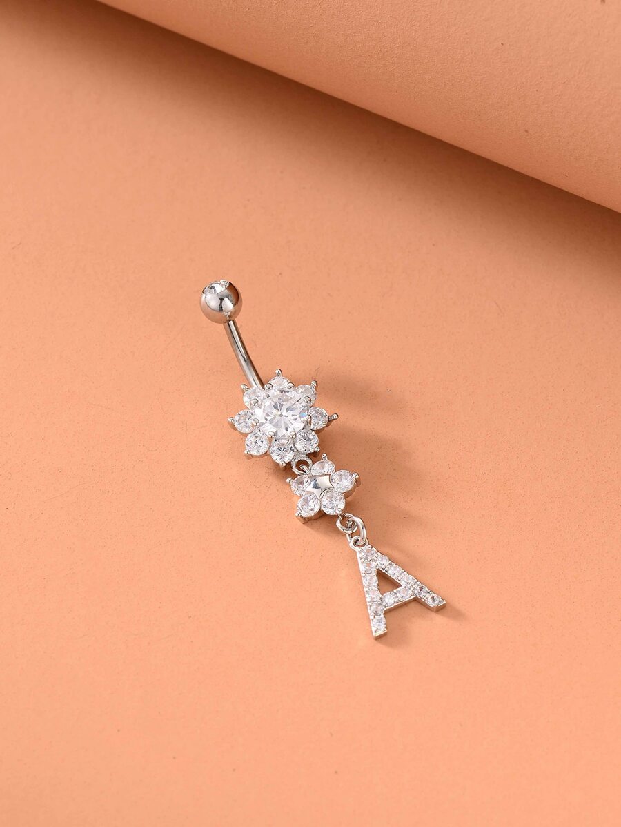 Copper Letter Decor Belly Ring For Women And Men, Punk Piercing, A ...