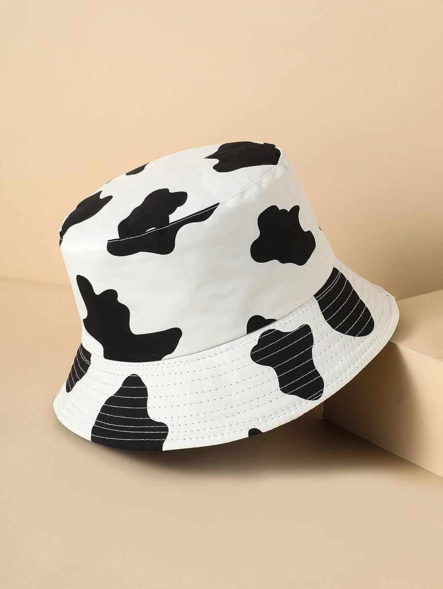 Cute Cow Print Bucket Hat For Daily Wear | SHEIN UK