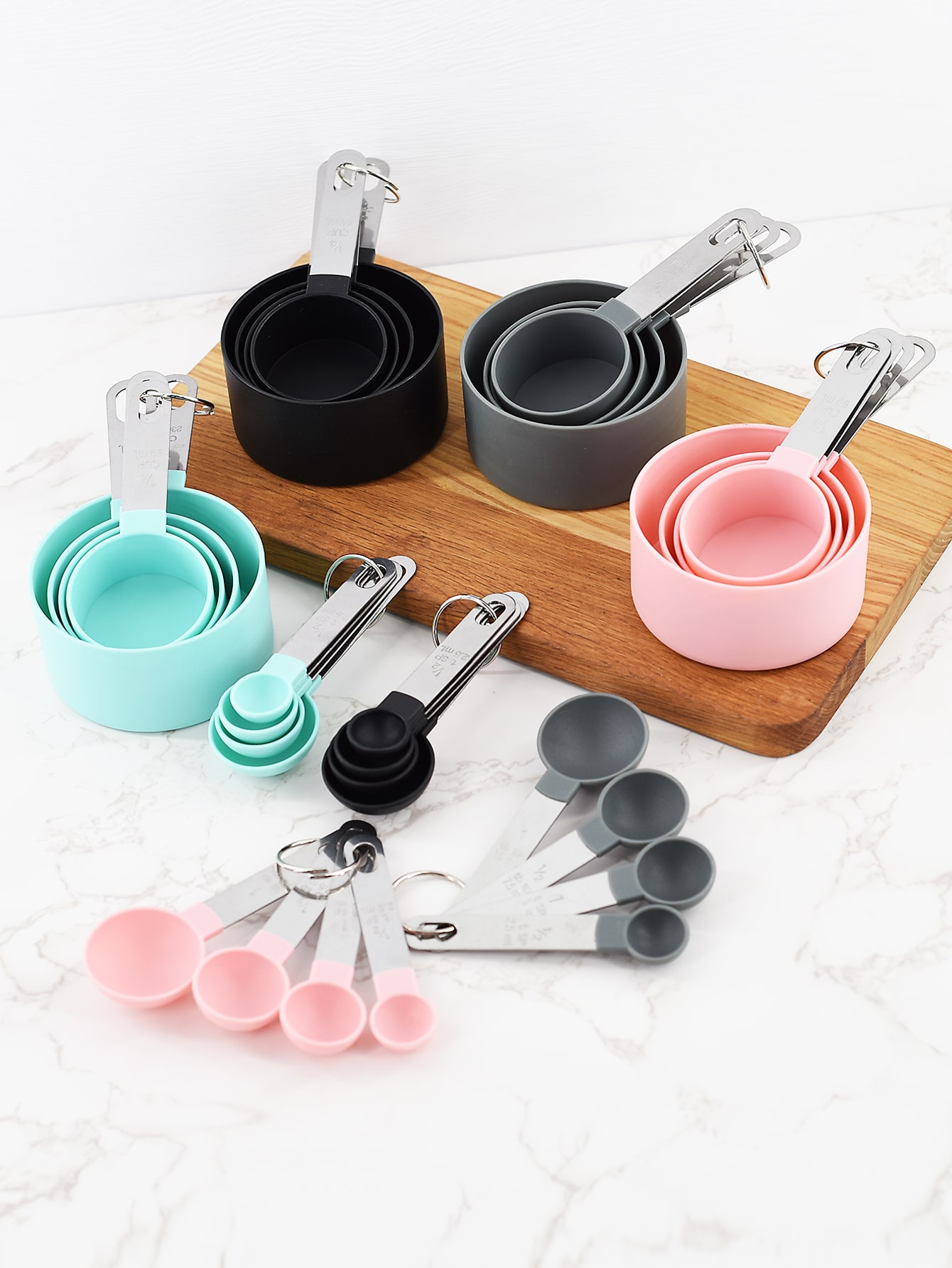 8pcs Random Color Measuring Spoon Set