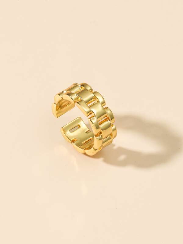 Geometric Design Cuff Ring | SHEIN