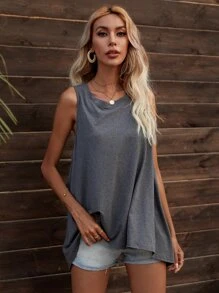 SHEIN Unity Backless Muscle Tank Top | SHEIN USA