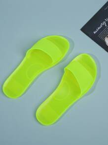 Our Solid Neon Slide Sandals is such a vibe - ROMWE