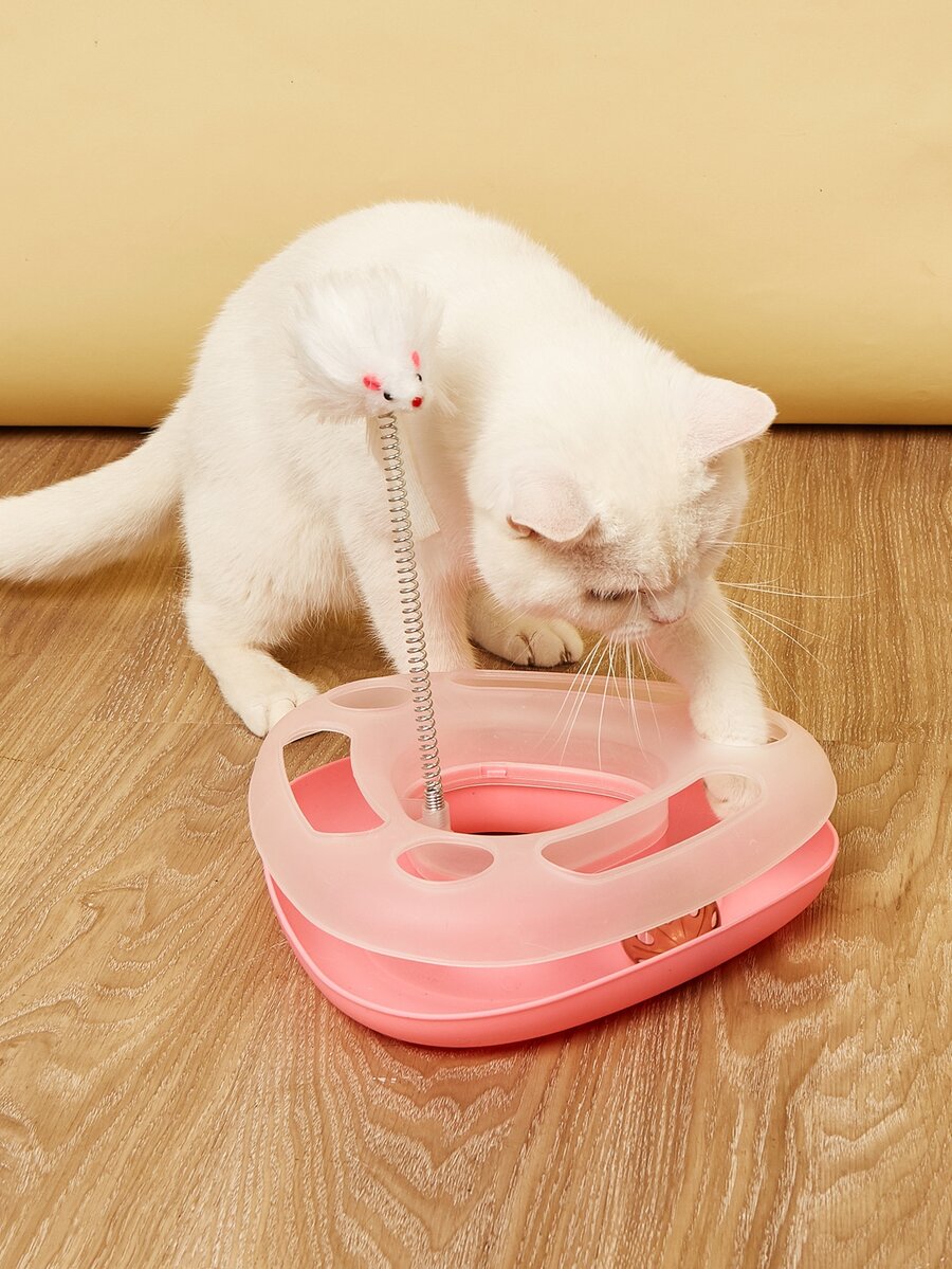 1pc Spring Rat Detail Triangle Cat Teaser Toy | SHEIN IN