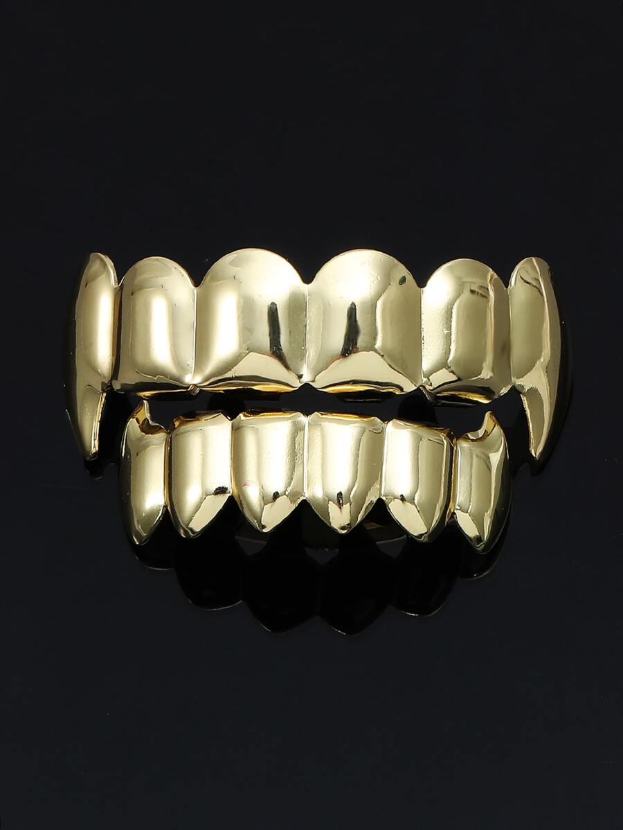 Men Solid Metal Teeth Braces | SHEIN USA