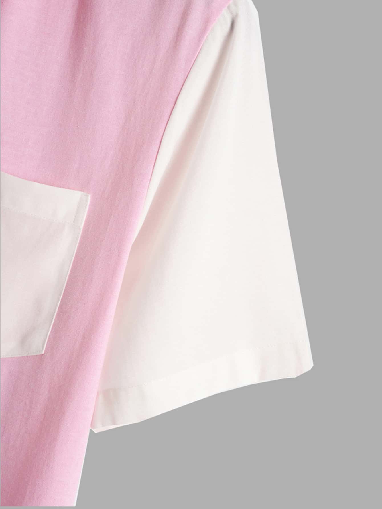 Manfinity Men Color-block Pocket Front Shirt | SHEIN USA