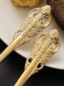 4pcs Stainless Steel Cutlery Set | SHEIN USA