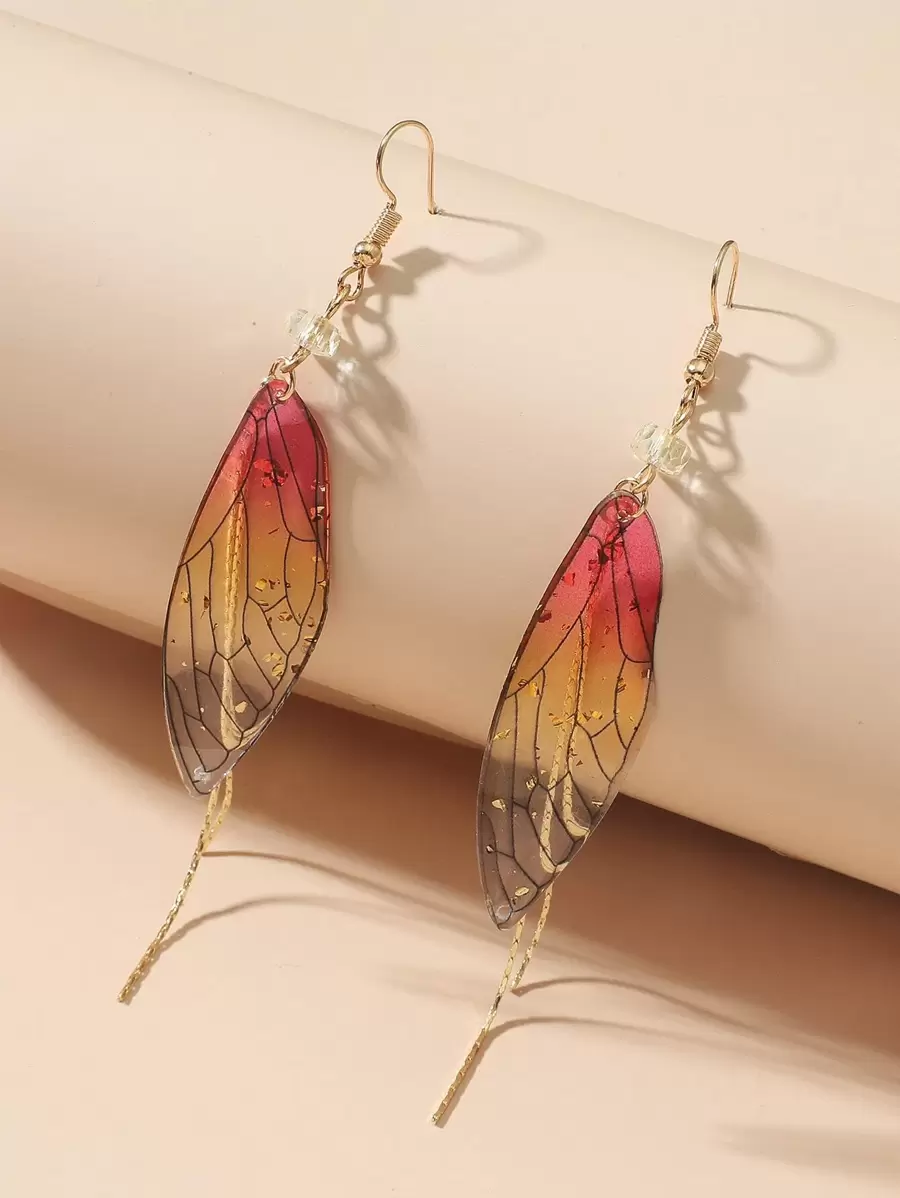 Wing Charm Drop Earrings | SHEIN USA