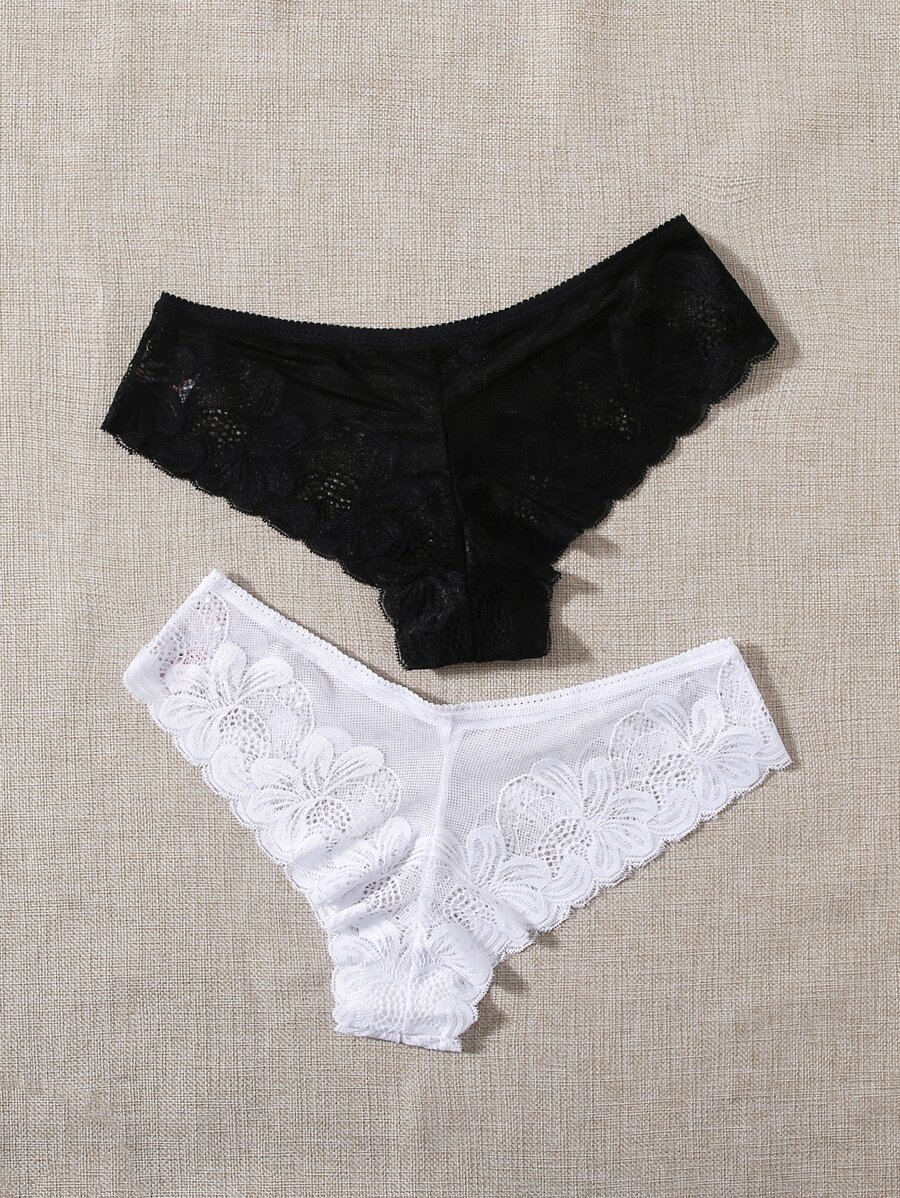 Shein Underwear&Sleepwear Basics Conjunto De Ropa Interior De Encaje ...