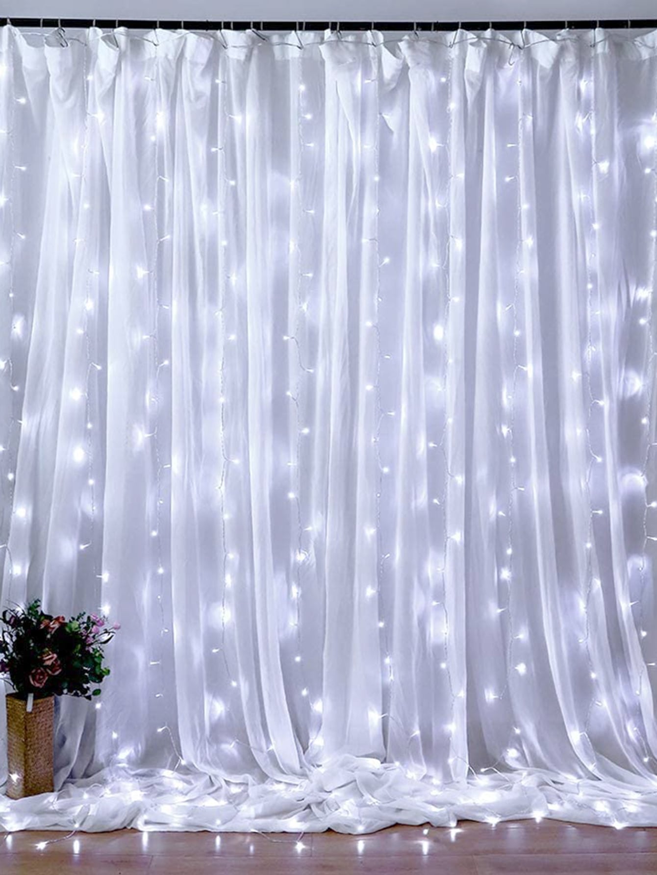 Curtain Decorative String Light With 50pcs Bulb