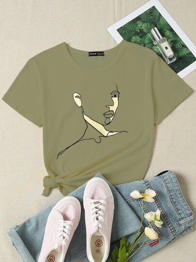 Women's T-Shirts, Shop Graphic & Casual Tees | SHEIN UK