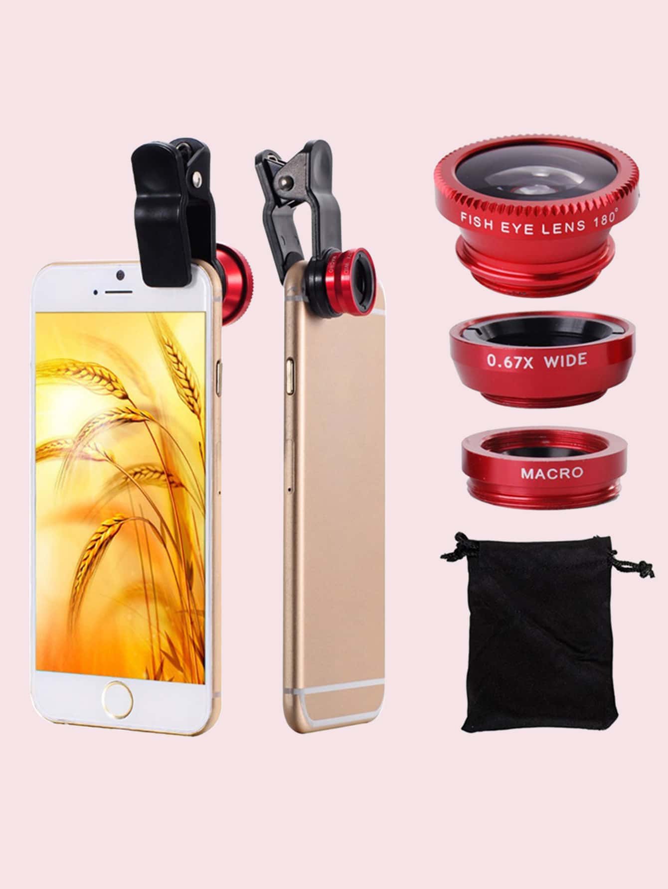 3 In 1 Phone Wide Angle Macro Fisheye Clip Lens