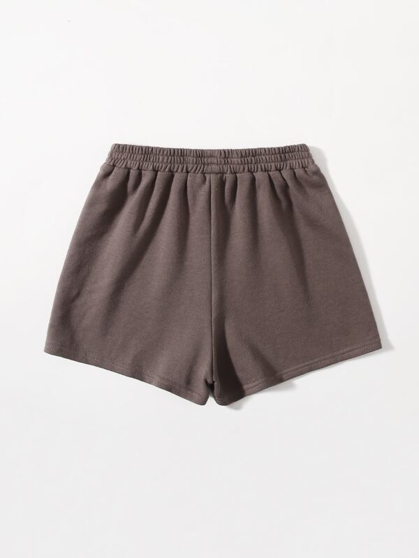 SHEIN Kids EVRYDAY Girls Letter Graphic Track Shorts | SHEIN USA