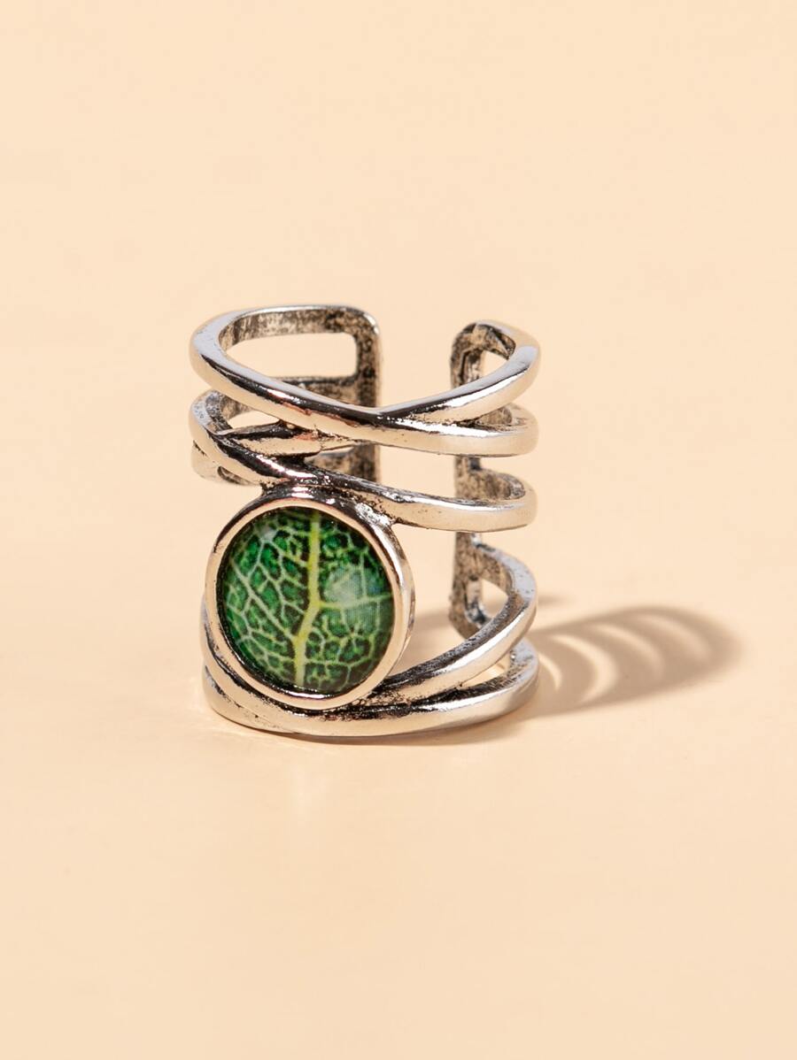 Leaf Pattern Ring | SHEIN USA