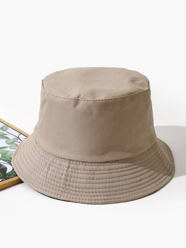 Plain Reversible Bucket Hat | SHEIN USA