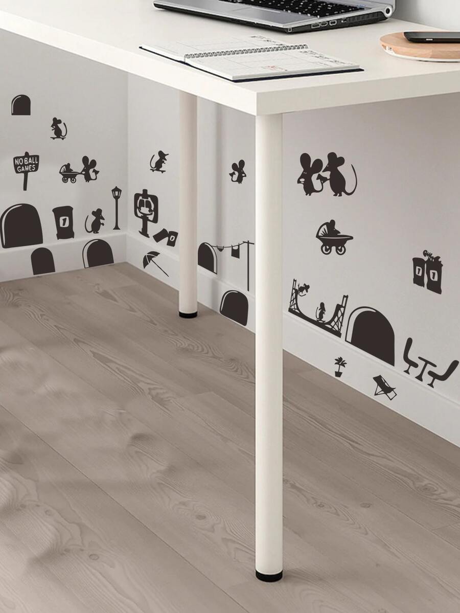 Kids Cartoon Rag Print Wall Sticker | SHEIN USA