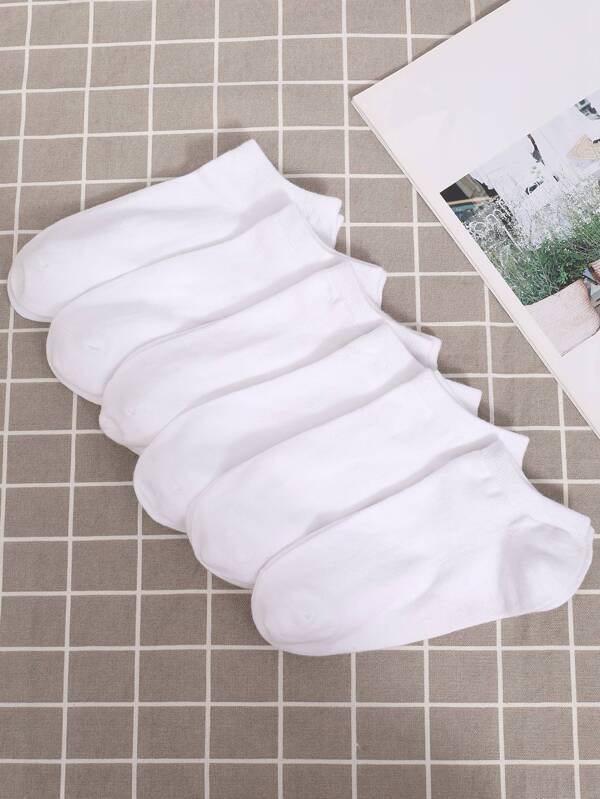 6pairs Solid Ankle Socks | SHEIN UK