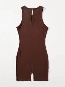 SHEIN EZwear Solid Unitard Romper | SHEIN USA