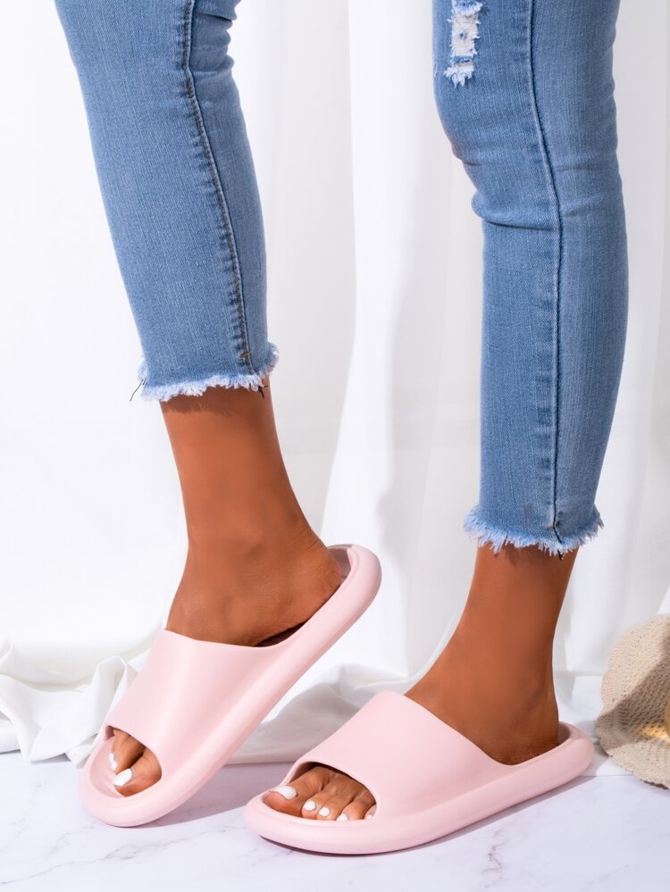 Open Toe Minimalist Slides | SHEIN UK
