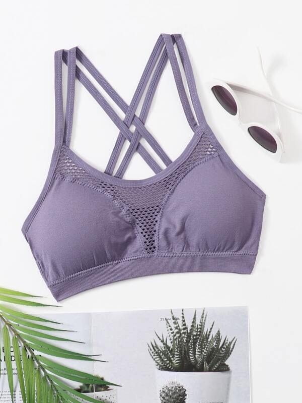 Is That The New Criss Cross Back Fishnet Sports Bra ??| ROMWE USA