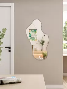 1pc Asymmetric Shape Mirror Surface Wall Sticker | SHEIN USA