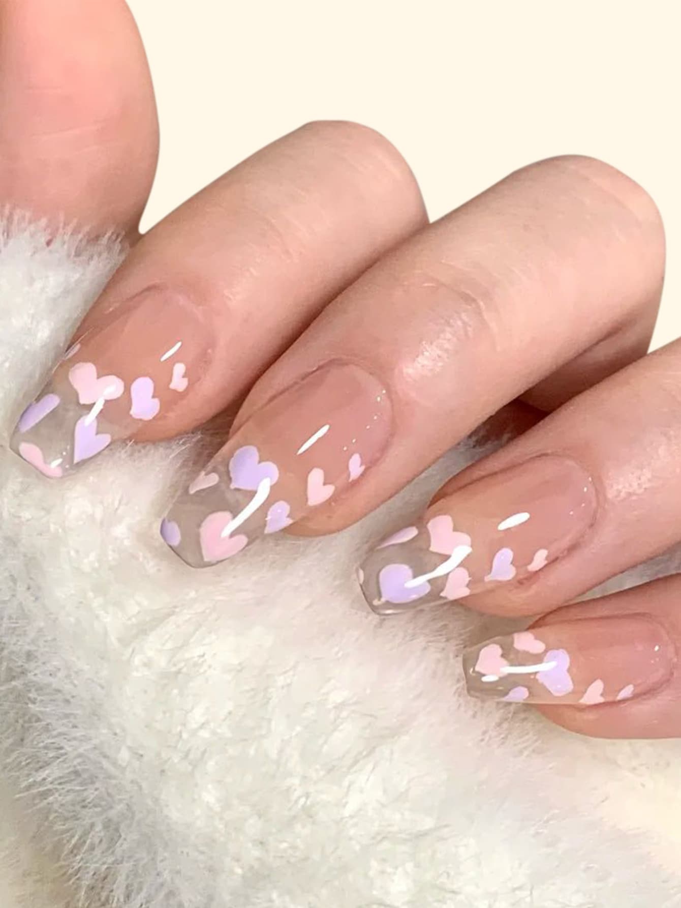 24pcs False Nail & 1sheet Tape & 1pc Nail File