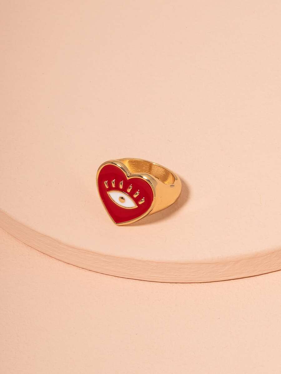 Heart Pattern Ring | SHEIN USA