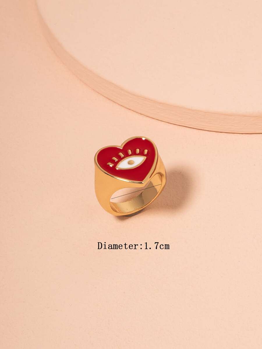 Heart Pattern Ring | SHEIN USA