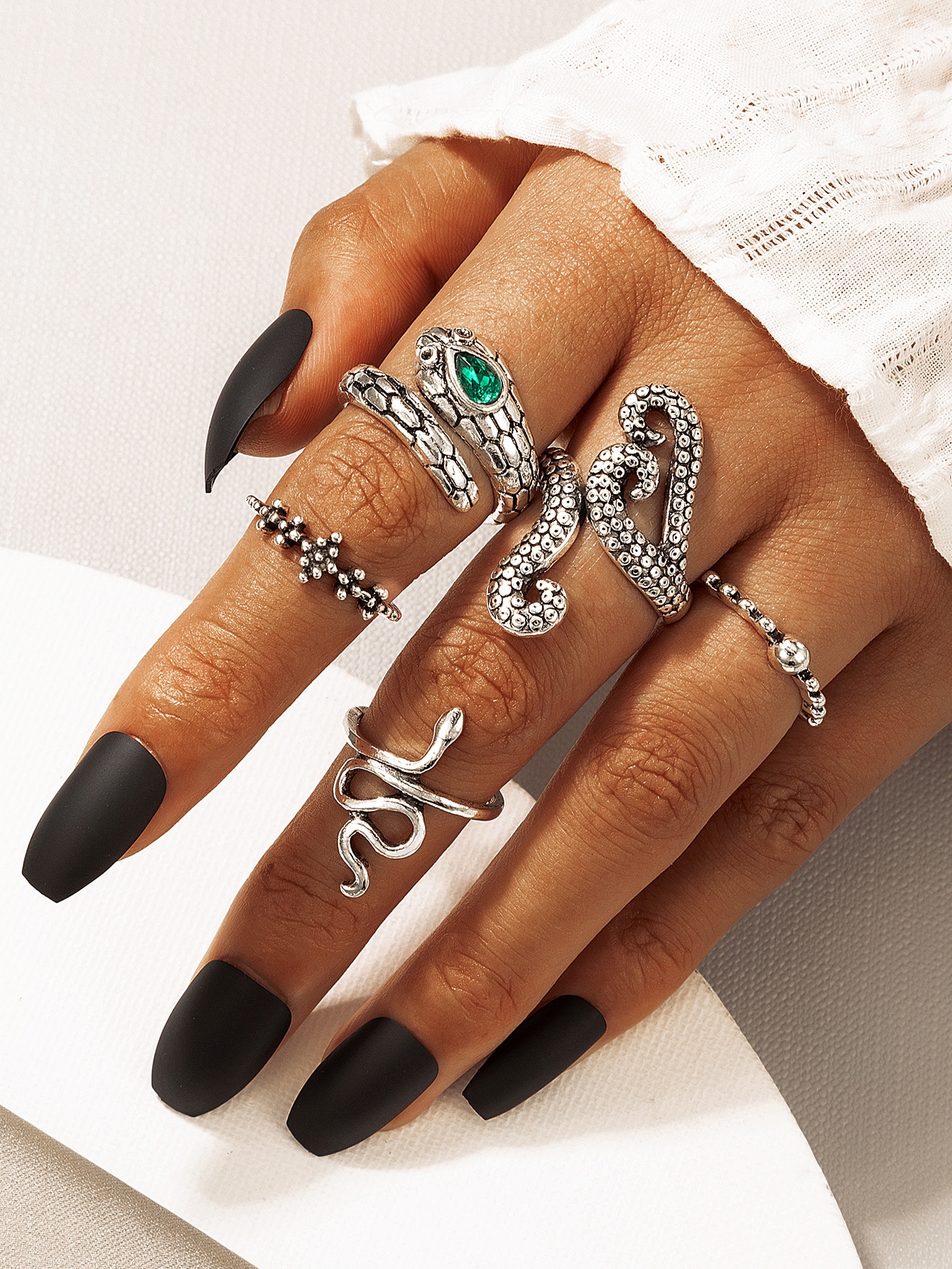 5pcs Snake Design Ring