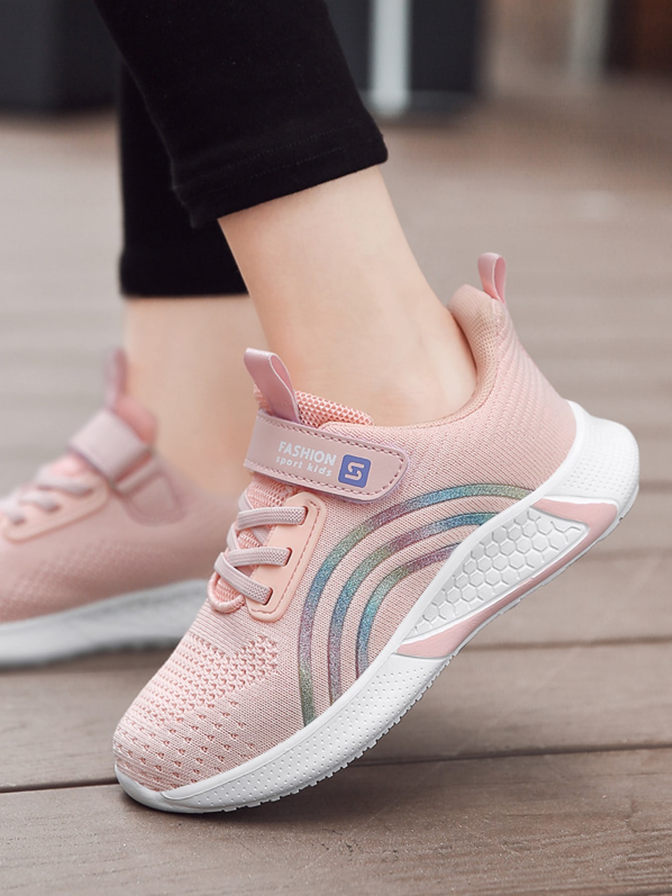 Girls Velcro Strap Sneakers