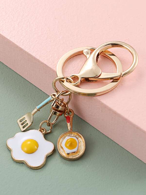 Fried Egg Pendant Keychain | SHEIN USA
