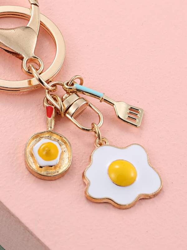 Fried Egg Pendant Keychain | SHEIN USA