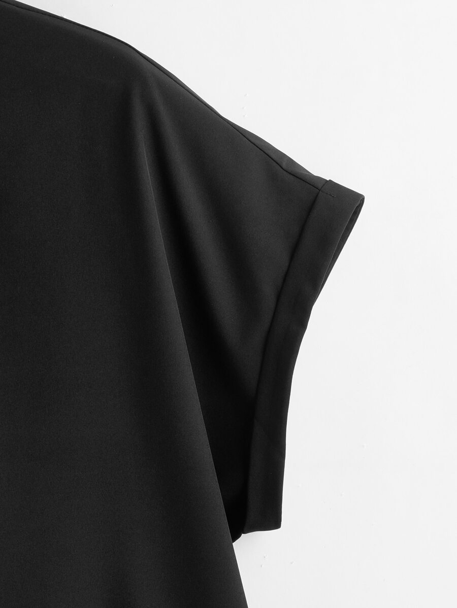 Shein Lune Plus Half Placket Batwing Sleeve Blouse For Sale Australia