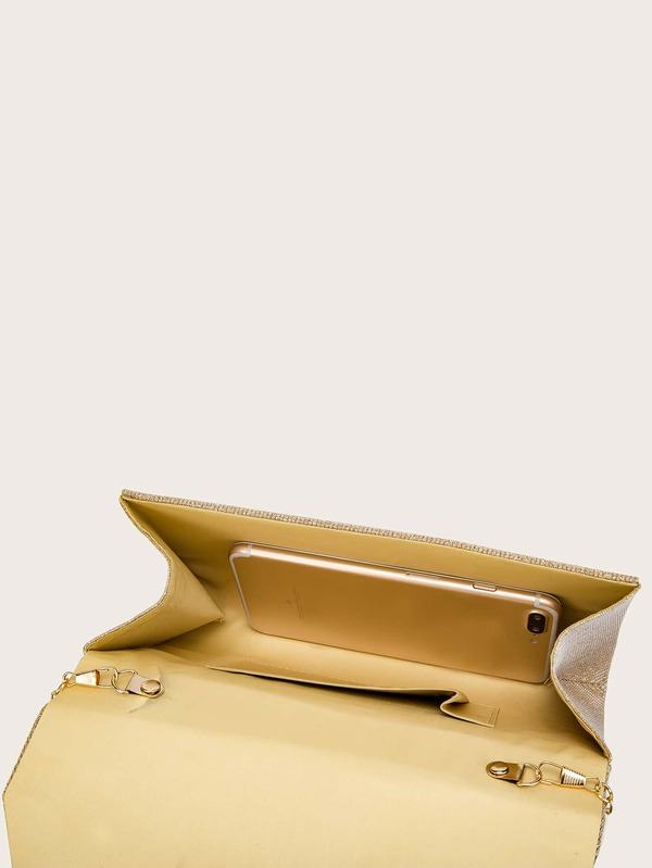 Metal Edge Chain Evening Bag, Perfect Bride Purse For Wedding, Prom ...