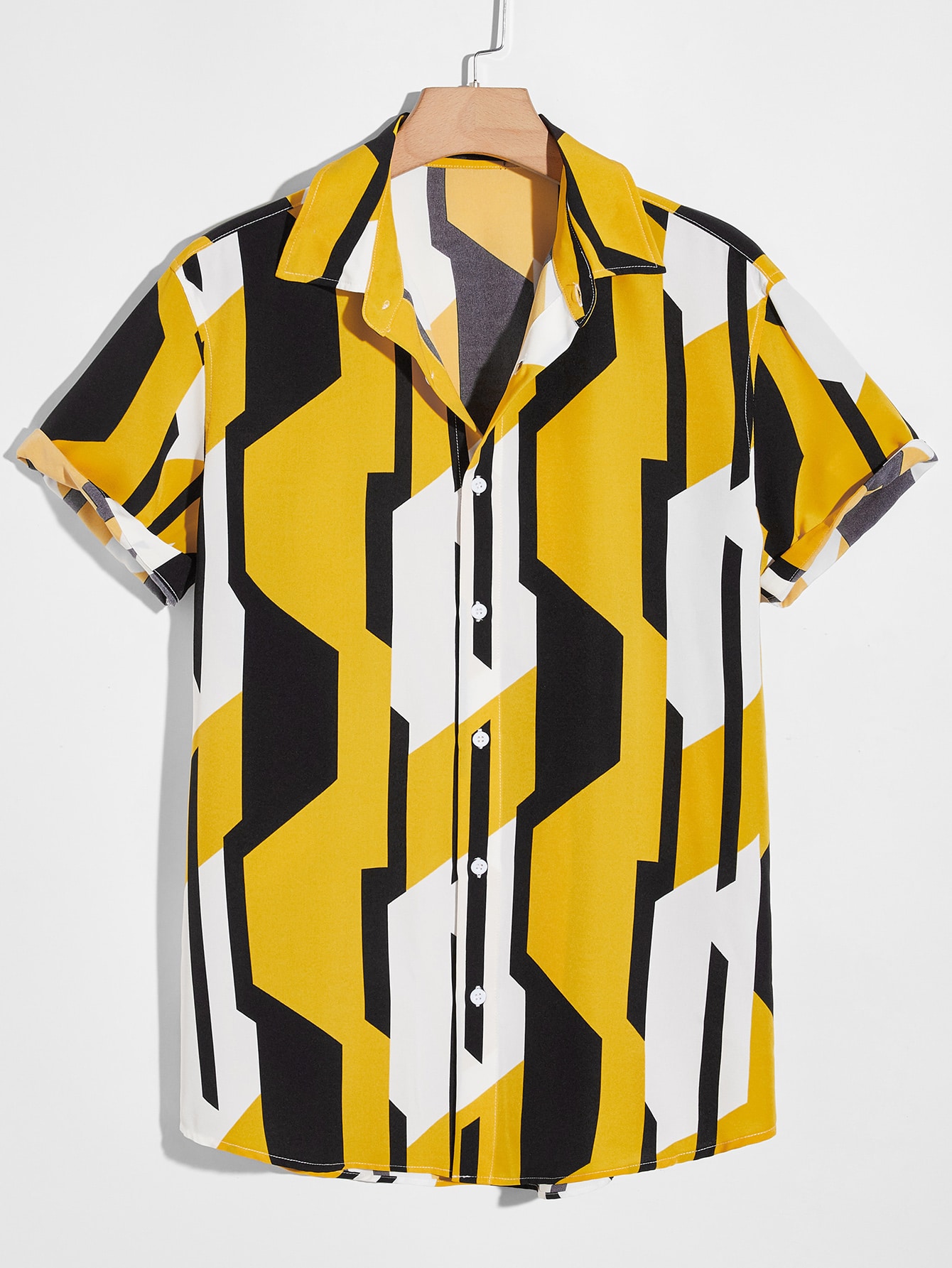 Men Geo Print Shirt