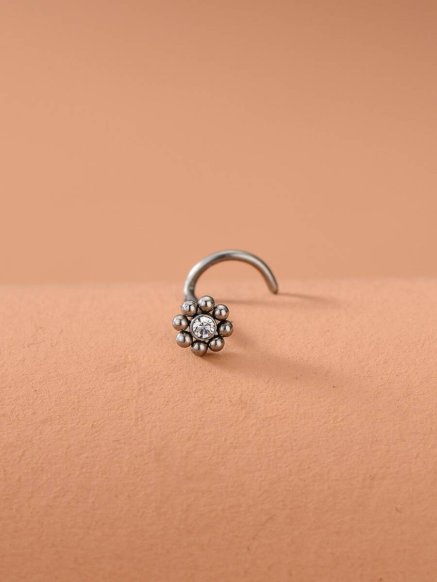 Rhinestone Detail Nose Piercing Jewelry | SHEIN EUR