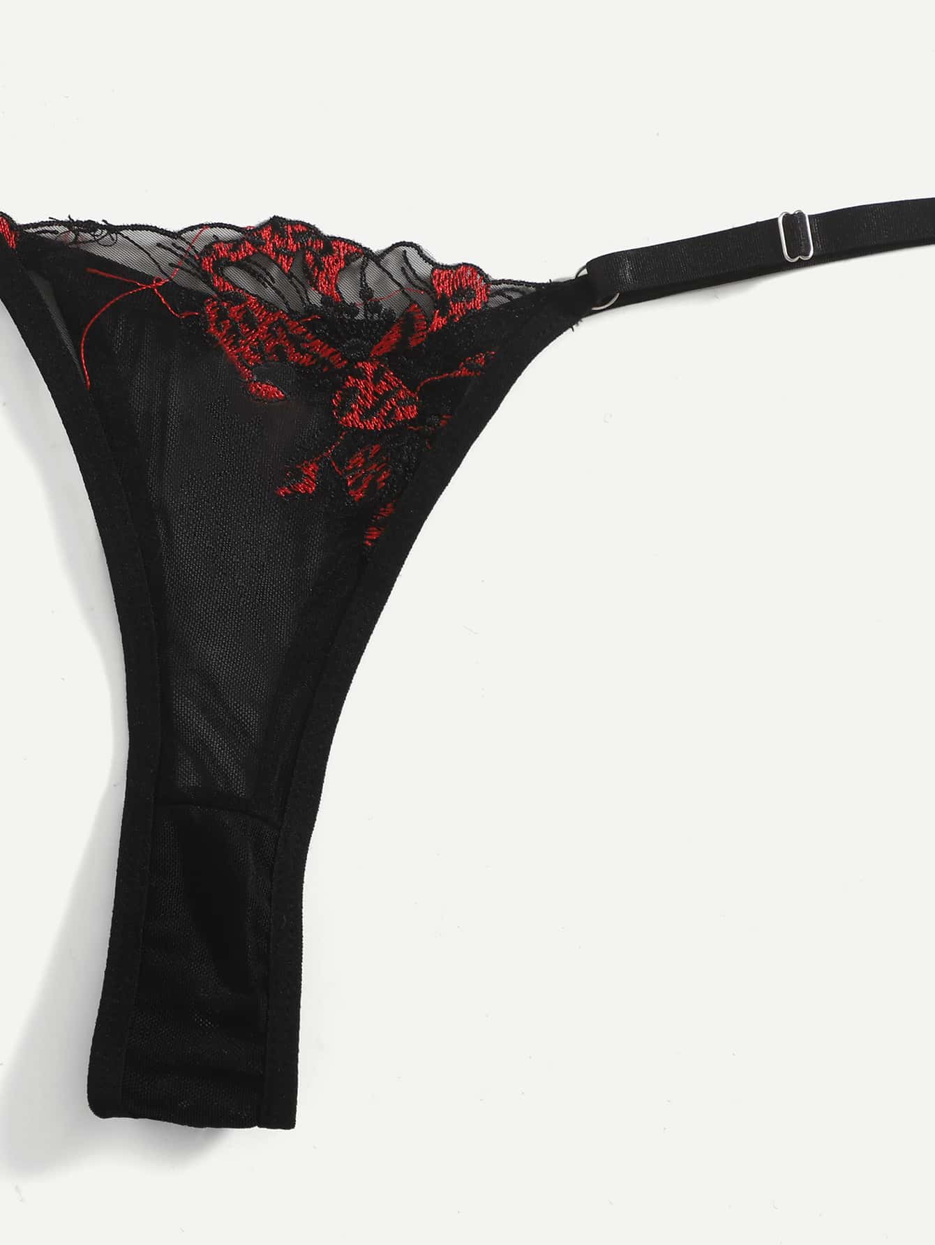 Our Floral Embroidered Mesh Lingerie Set Is Such A Vibe Romwe
