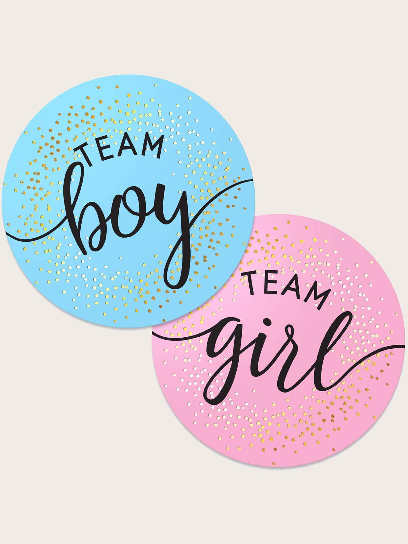 80pcs Gender Revealing Sticker
