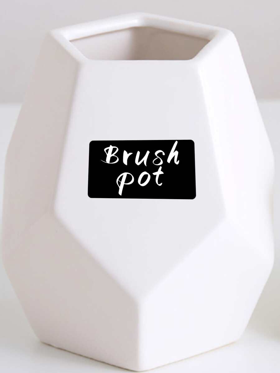 Black Blank DIY Stickers Waterproof Writing Stickers Reusable Blank ...