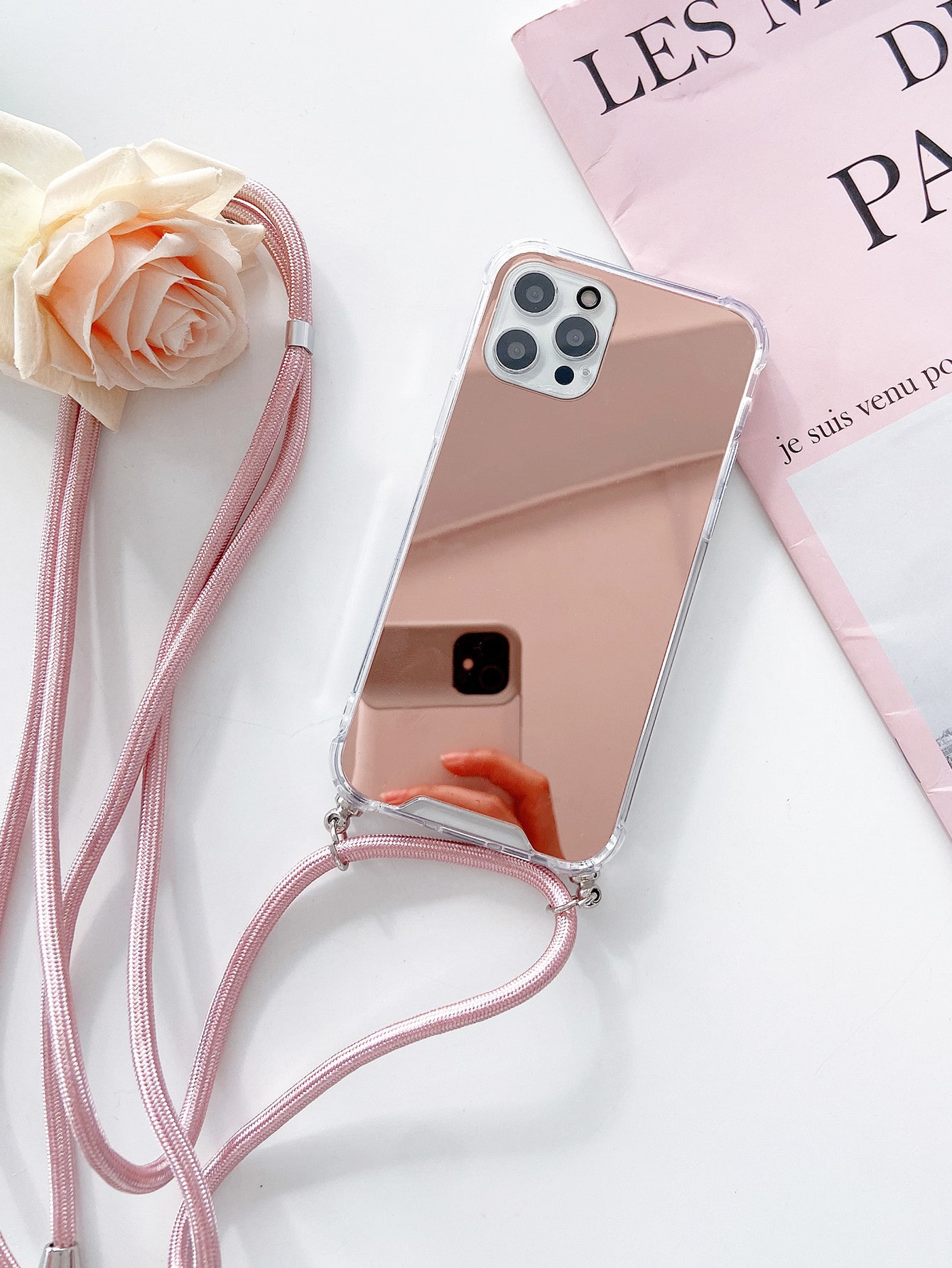 Mirror Phone Case With Lanyard