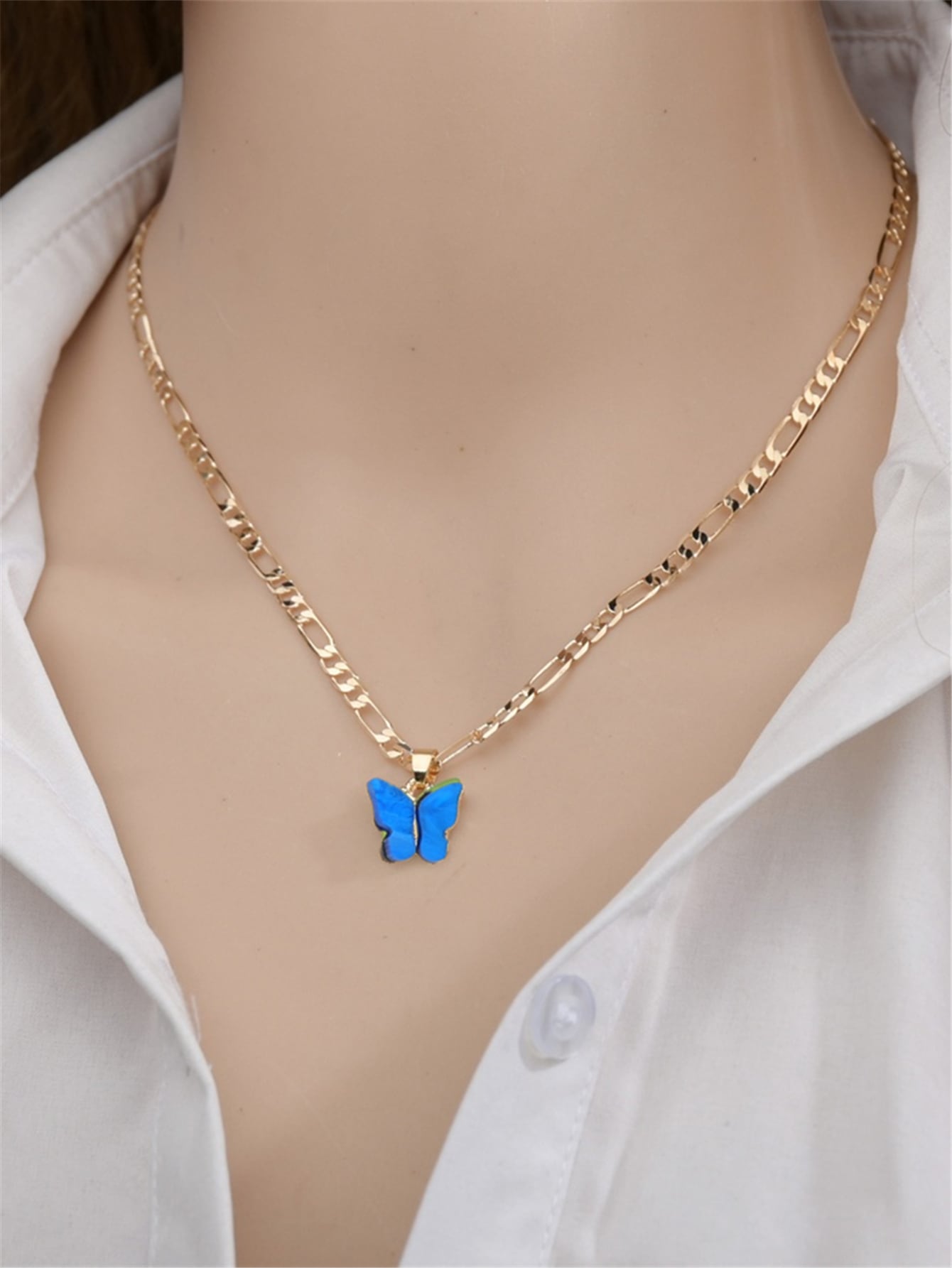 Butterfly Charm Chain Necklace