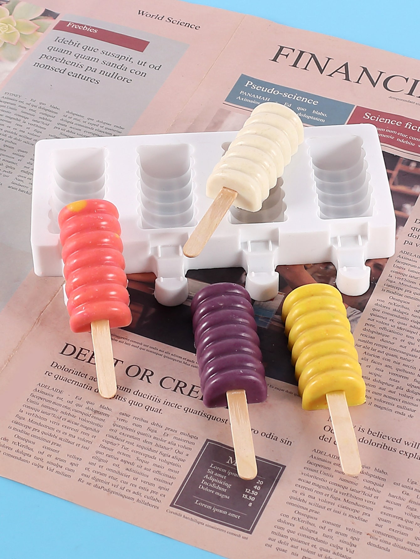 1pc 4 Grid Popsicle Mold