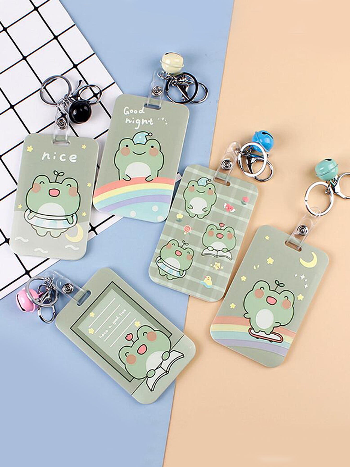 1pc Cartoon Graphic Random ID Card Cover