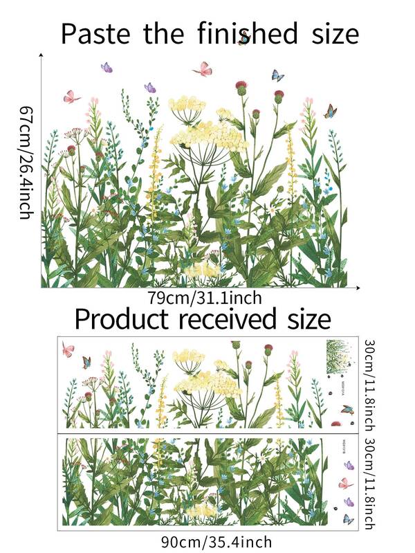 Plants Print Wall Sticker | SHEIN UK